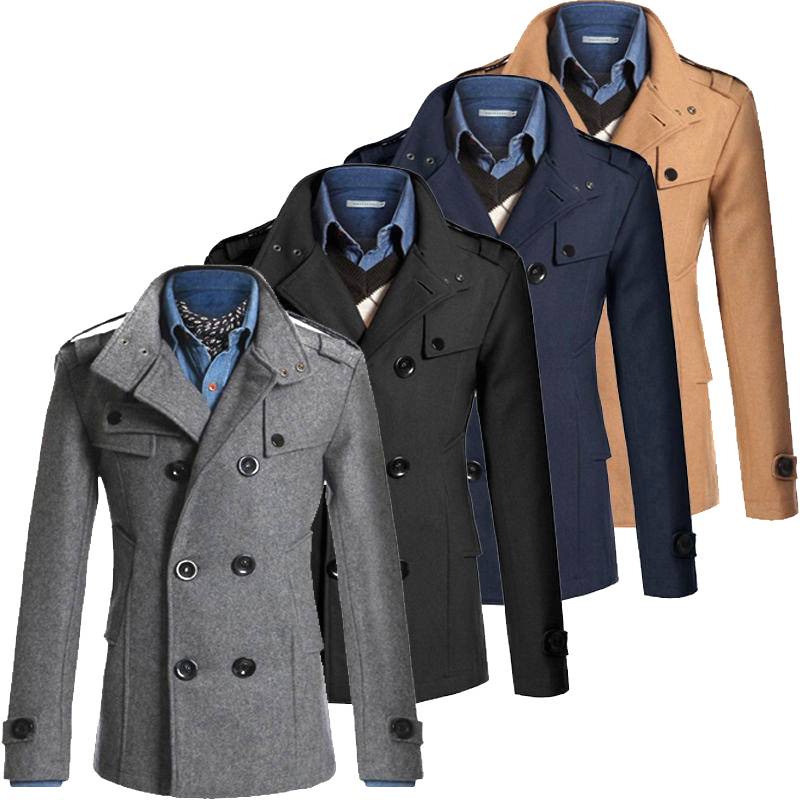 Men's Classic Winter Double Breasted Coat